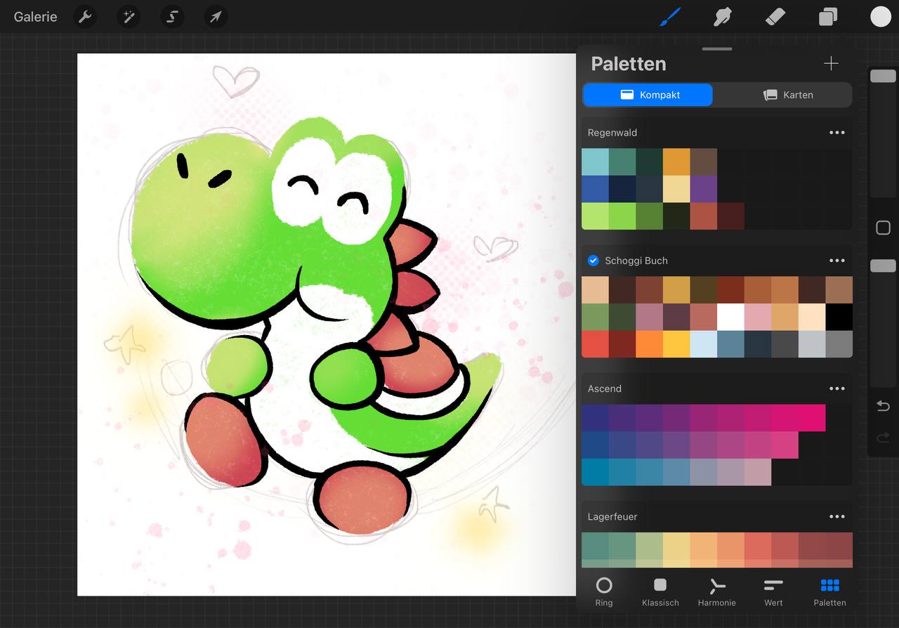 how to draw yoshi head step by step