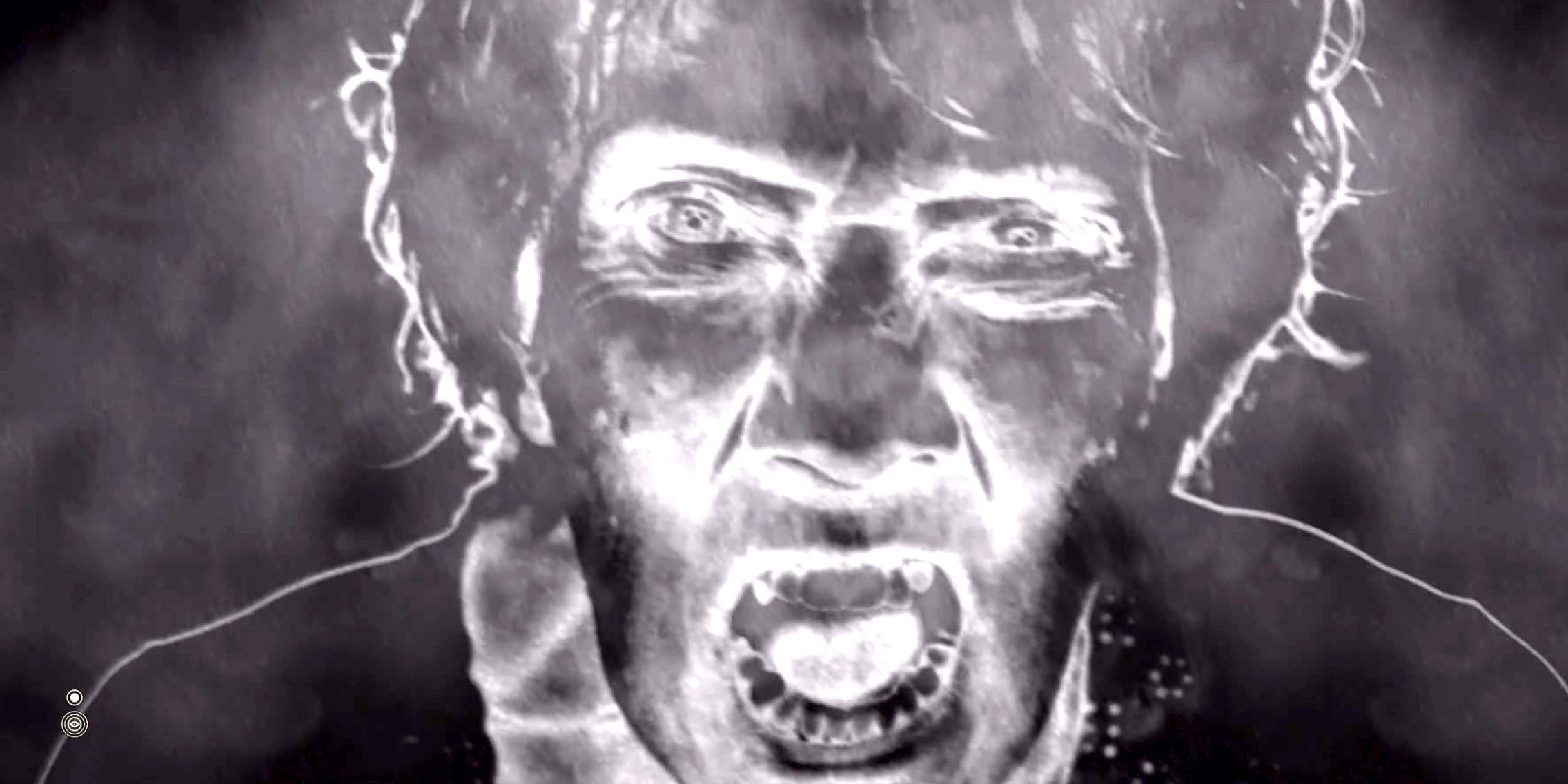 imscared white face scream