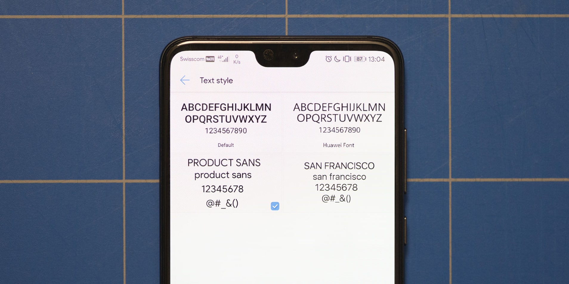 Product Sans on Huawei: new fonts for Emui 8 - digitec