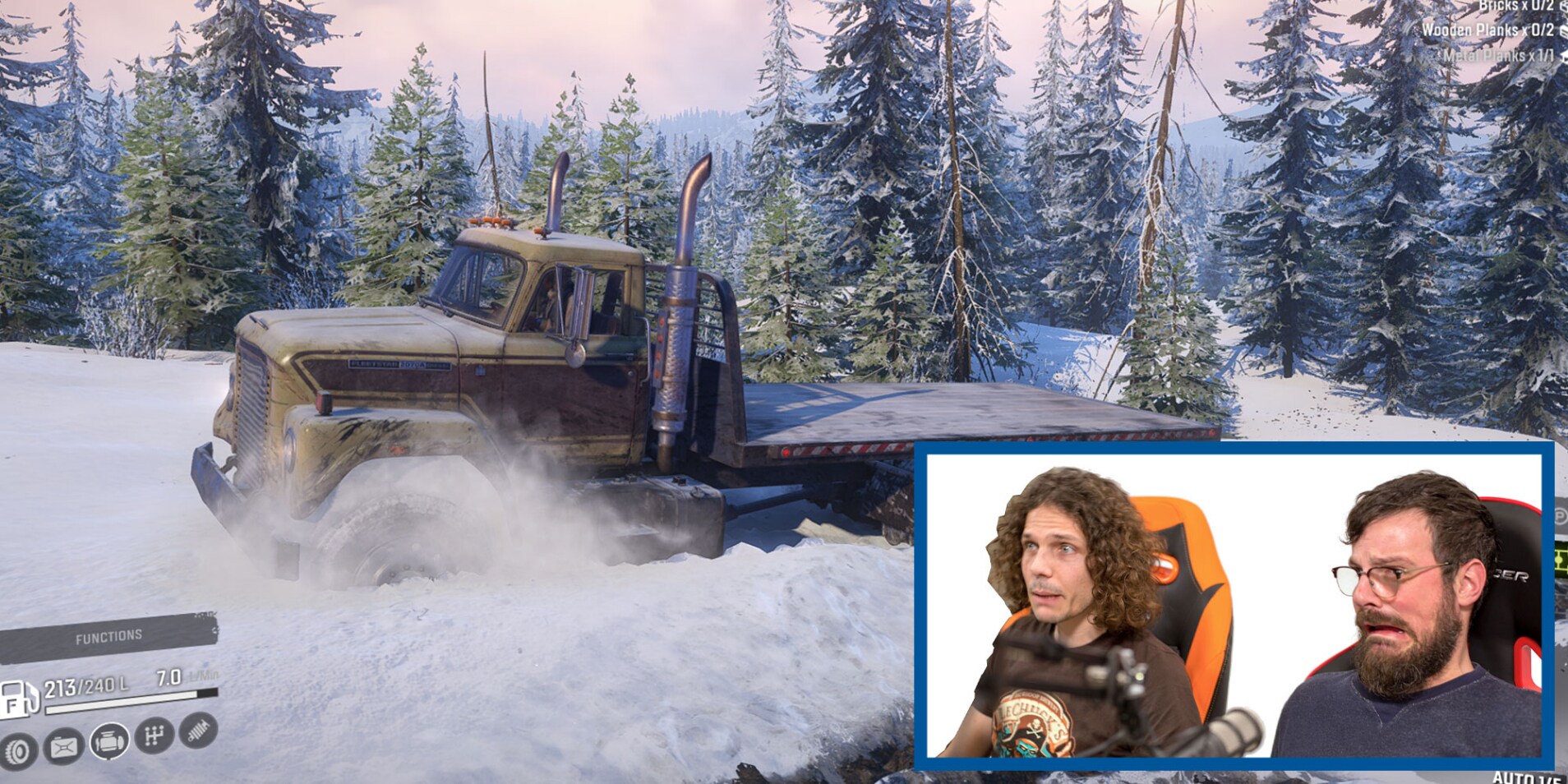 "Snowrunner": Huge trucks, lots of mud and only the winch can save us ...