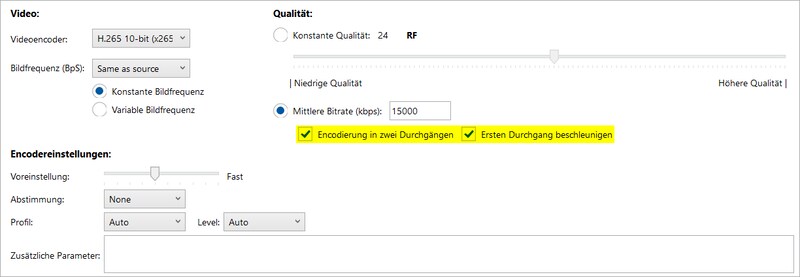 HDR video conversion with HandBrake: How it works with CPU or GPU - digitec