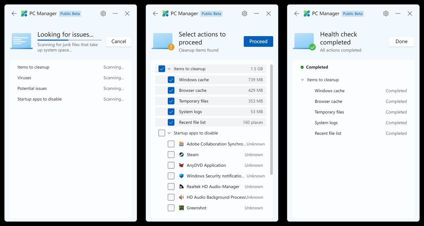 Microsoft PC Manager im Überblick - digitec