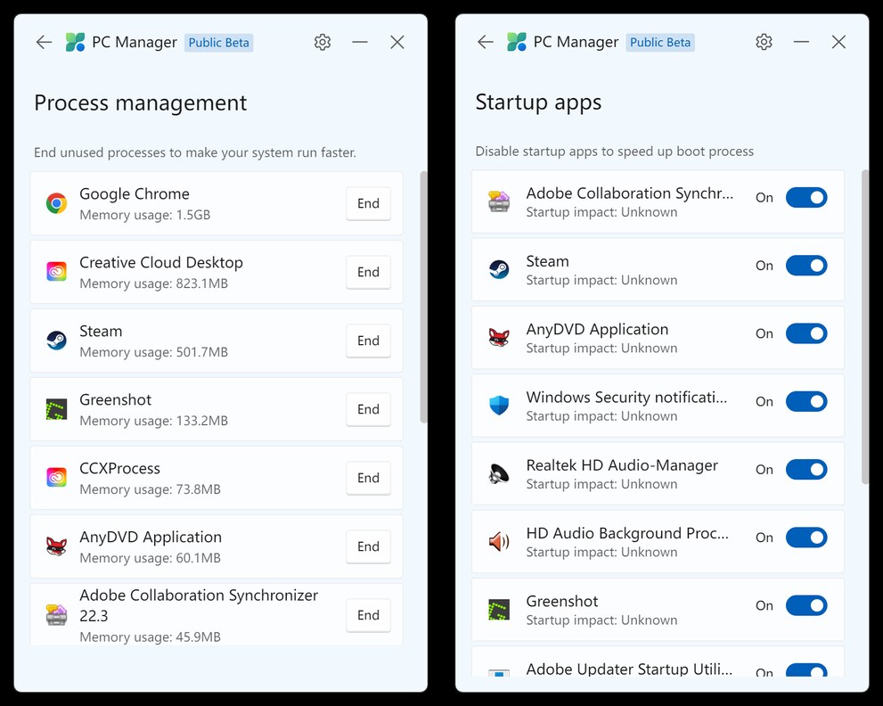 Microsoft PC Manager im Überblick - digitec