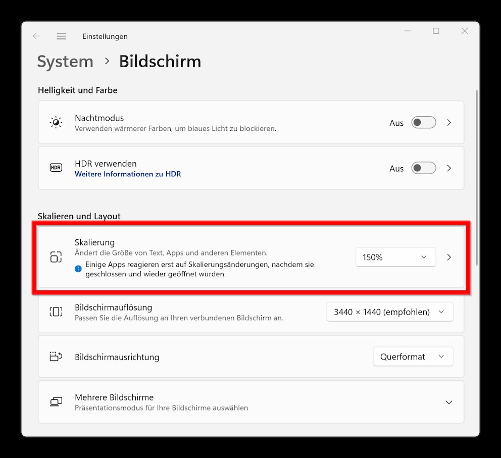 Windows-Tipp: Skalierung und Textgrösse - digitec
