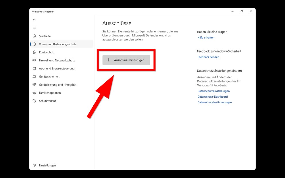 Windows-Tipp: Virenschutz-Ausschlüsse - digitec