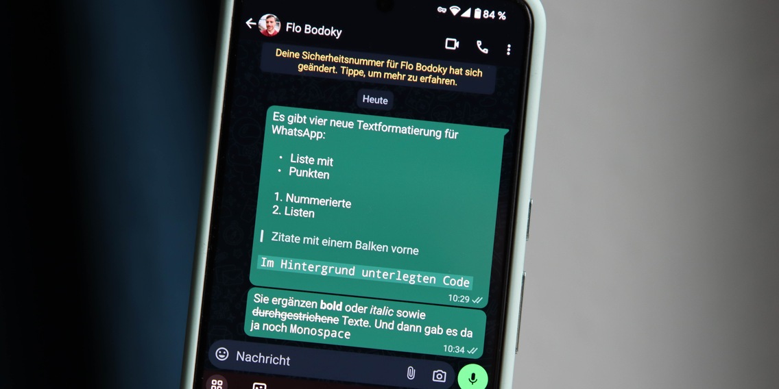 Lists, quotes and code: Four new text formatting options for WhatsApp ...