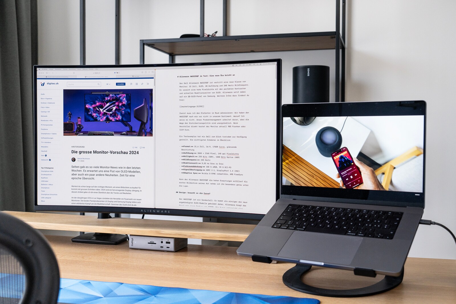 Alienware AW3225QF im Test: Beginn einer neuen Ära - digitec