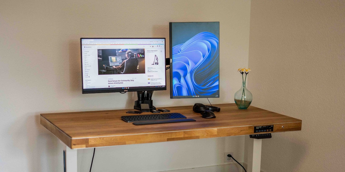 computer setup table