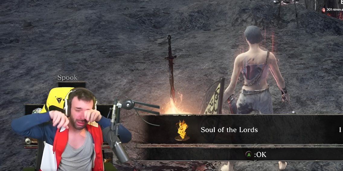 Tears flow at the end: Streamer games 7 Soulslike games without damage ...