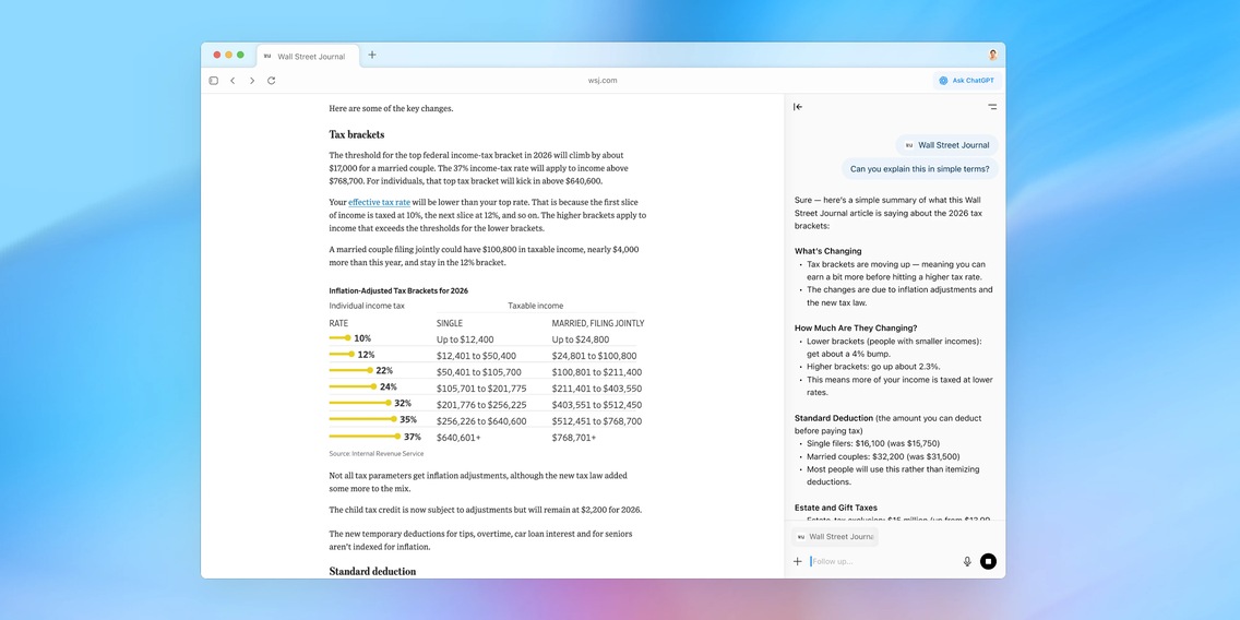 ChatGPT Atlas: OpenAI presents its AI browser - Digitec