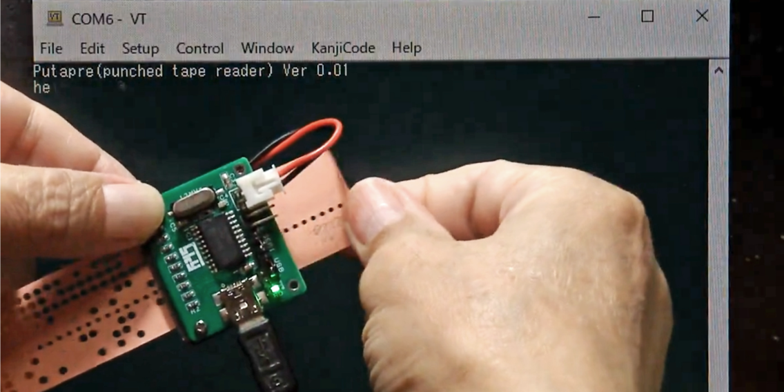 DIY punched tape reader manages 50 bytes per second - Digitec