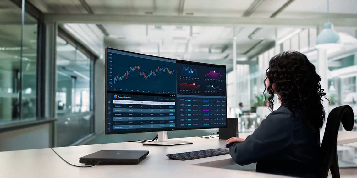 Dell presents giant office monitor with 6K resolution - Digitec