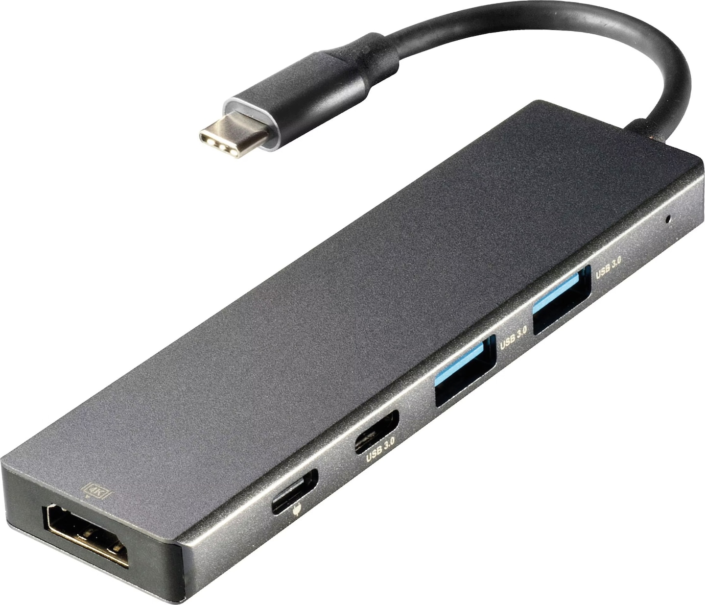 Vivanco USB-C Multiport Hub 5in1, Alu Gehaeuse, 4K 60Hz - Digitec