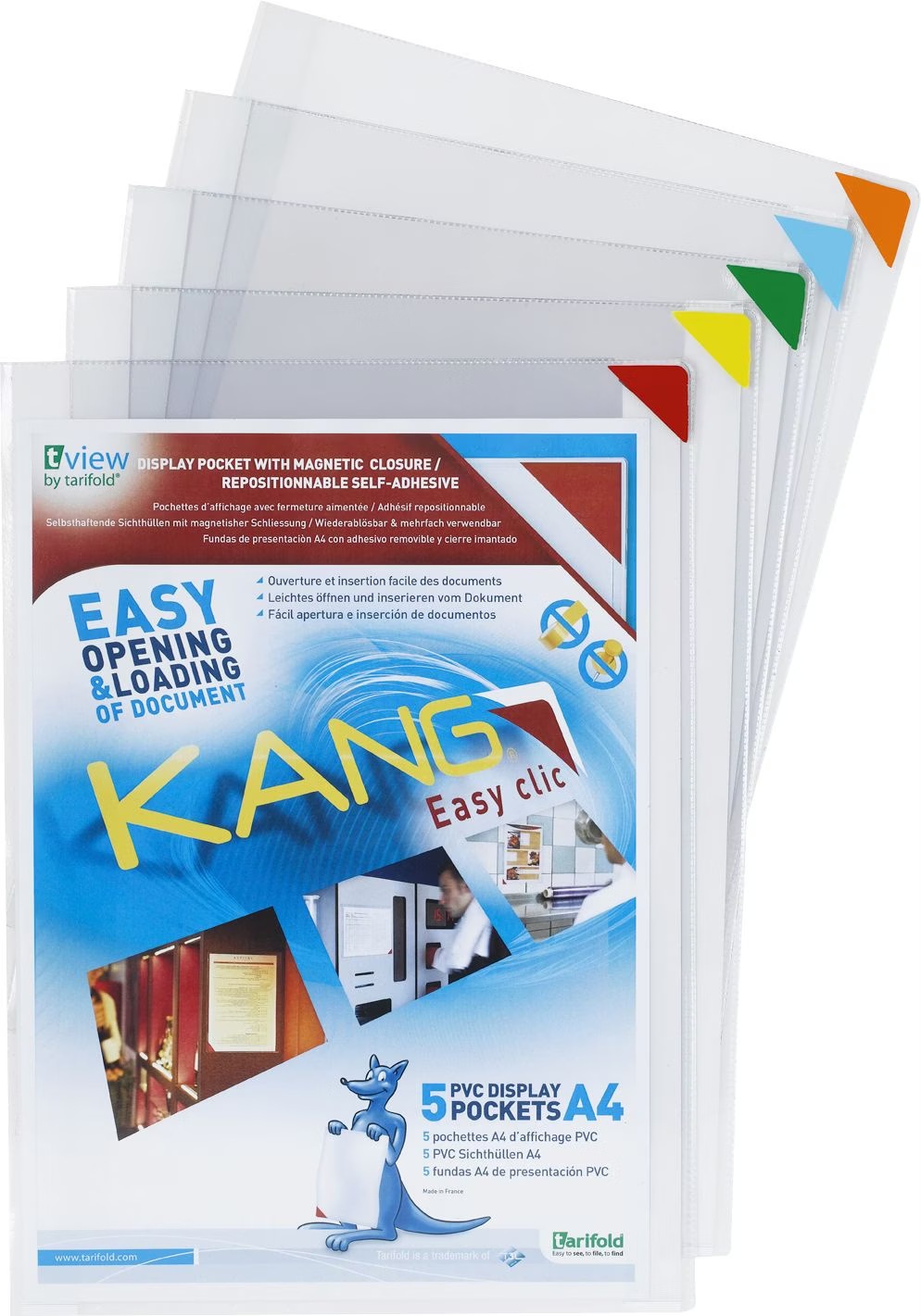 Tarifold Kang Easy Clic display board Use for paper size: DIN A4 ...