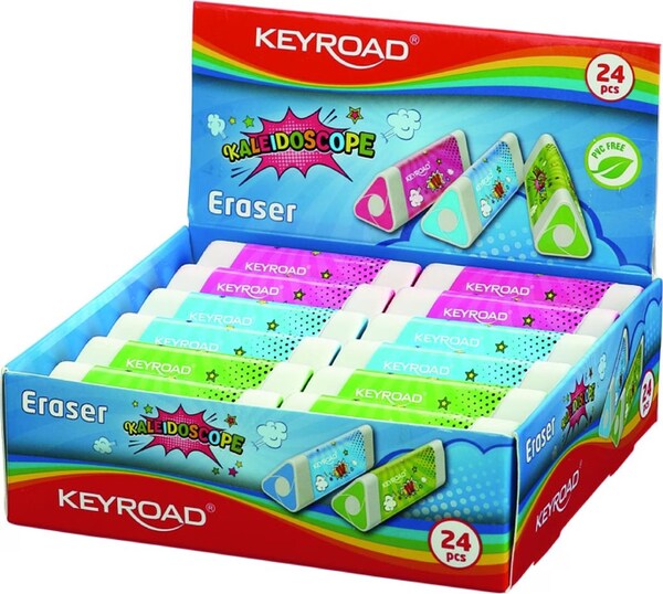 Keyroad Kaleidoscope eraser, triangular, display, colour mixing - digitec