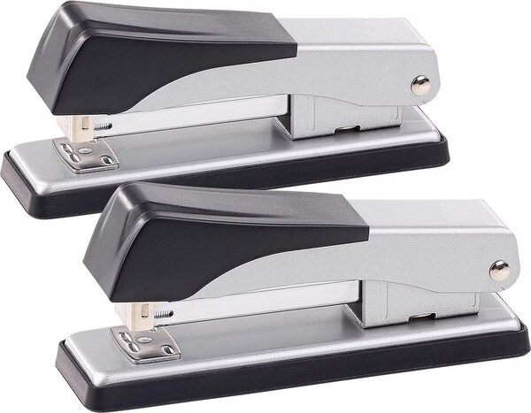 General Office Set of 2 metal and plastic office staplers, for 20 ...