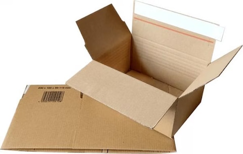 Smartboxpro Flash bottom cardboard box, (W)195 x (D)95 mm, SK, brown ...