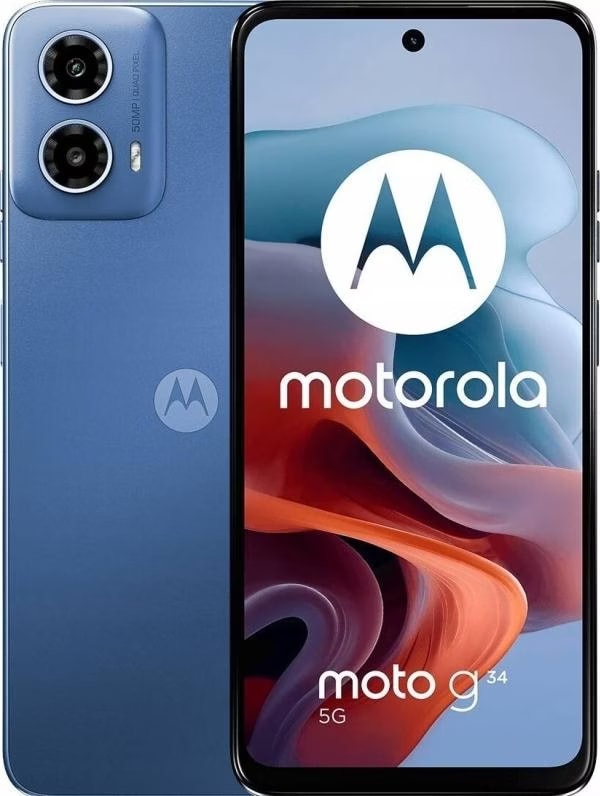 Motorola XT2363-2 moto g34 Dual Sim 4+128GB ice blue FR (128 Go, Bleu Glace, 6.50", Double SIM ...