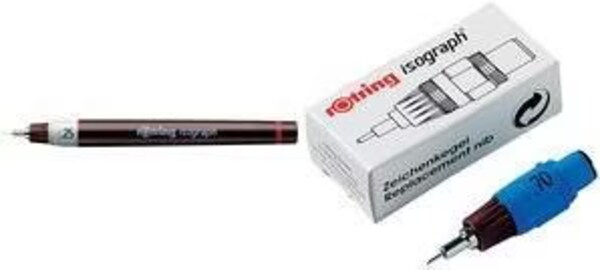 Rotring Stylo à encre de Chine isograph 0,20 mm, noir Code couleur ...