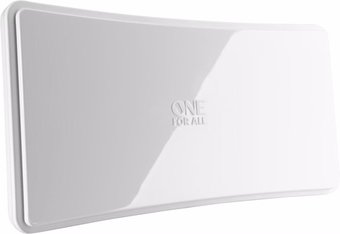 One for All DVB-T2 Curved antenna 5G wht (Flat antenna, 42 dB, DVB-T ...