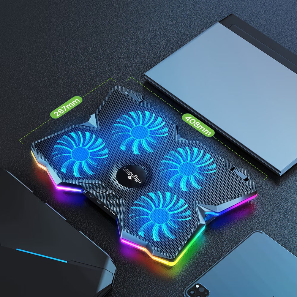 Offgridtec Laptopkühler belüftet Laptopständer mit USB-Anschluss K25 PRO Blau - Digitec