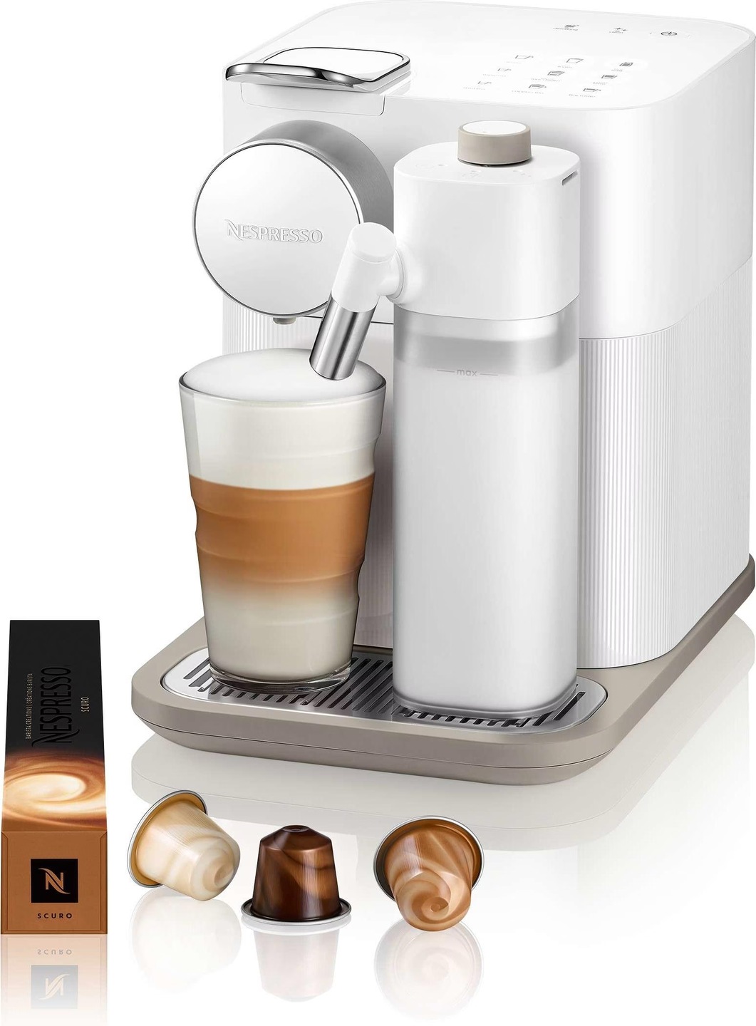 NESPRESSO Coffee Machine Caps Lattissima White - kaufen bei Digitec