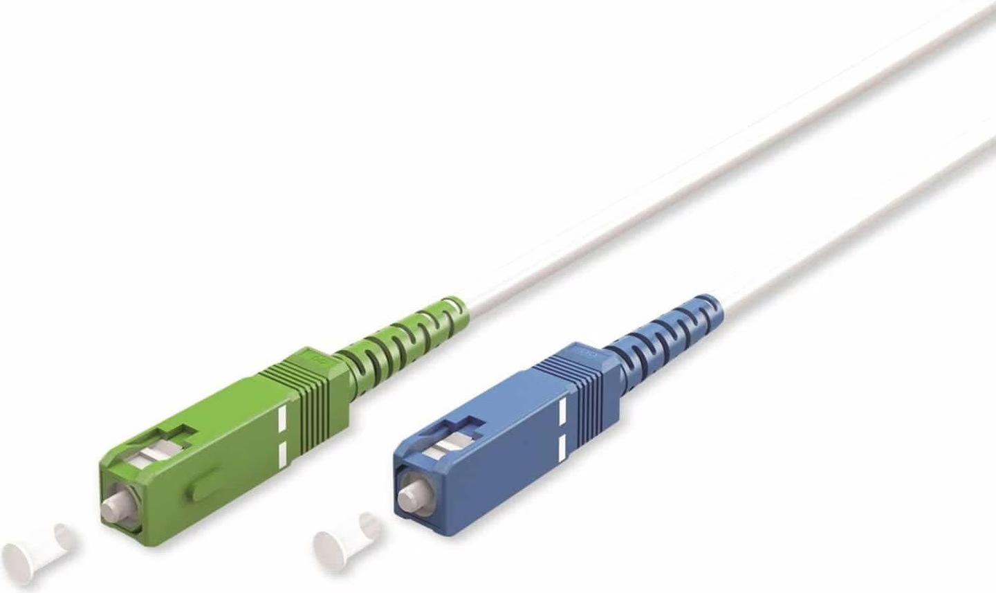 Goobay Câble à fibre optique FTTH, monomode OS2 White, blanc simplex, 3 ...