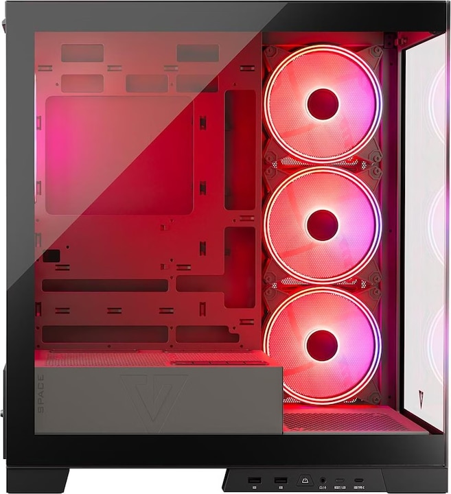 Modecom Boîtier informatique Volcano SPACE APEX ARGB MIDI USB 3.0 X 2 ...