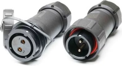 Rs Pro Rundsteckverbinder Stecker, Buchse zur Kabelmontage, 2-polig 30A ...