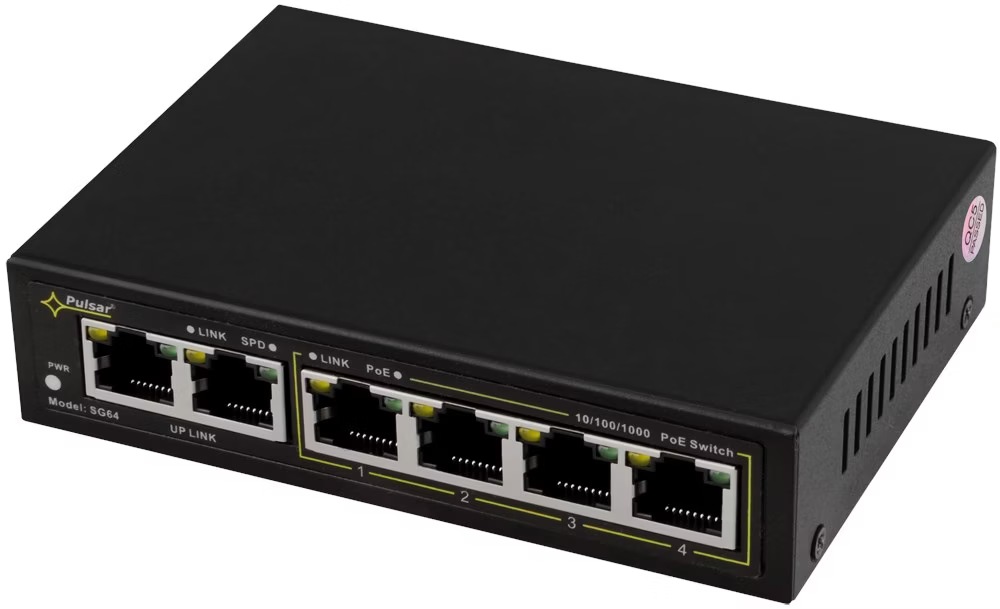 Pulsar SWITCH GIGABIT POE 4+2 SG64 (6 Ports) - kaufen bei Digitec