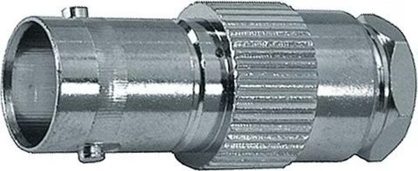 Alpha Elettronica HF connector, BNC, brass, female, straight, 50Ohm ...