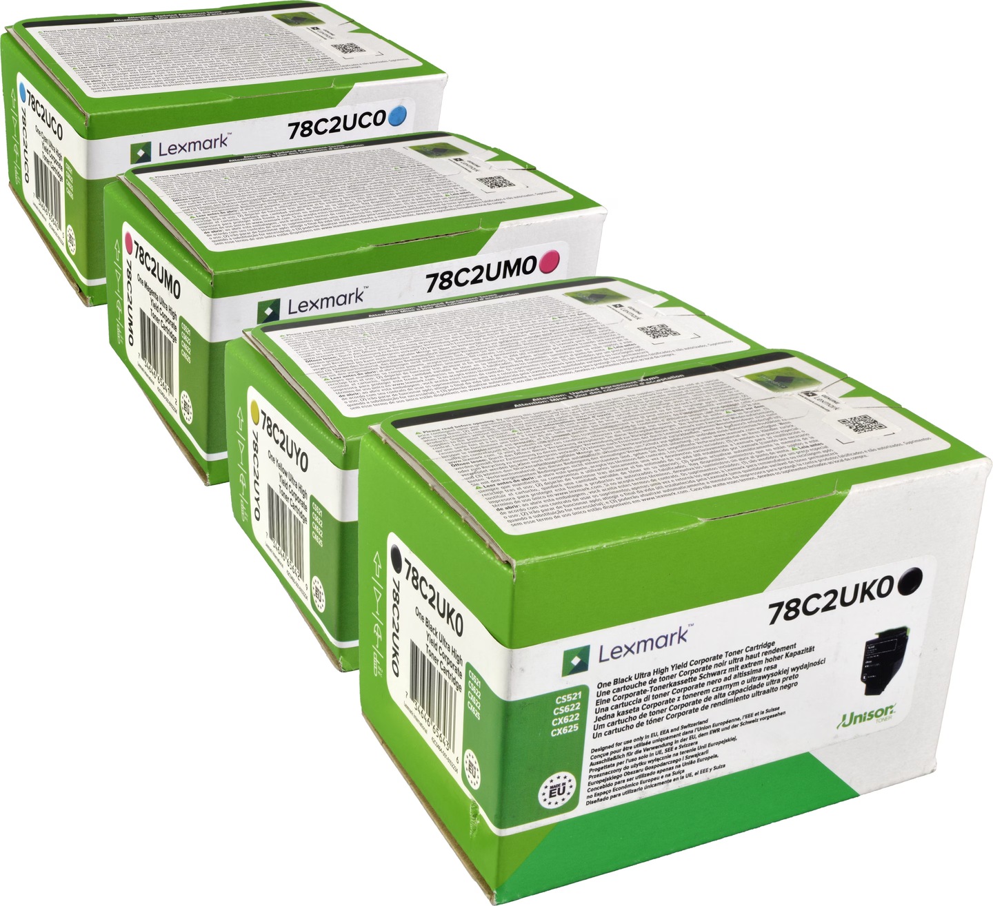Lexmark 4 Lexmark Toner 78C2U Multipack K C M Y 4-farbig (C, M, Y, BK ...