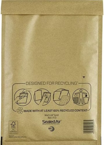 Sealed Air Mail Lite F/3 Gold envelope without window 240 mm x 330 mm ...