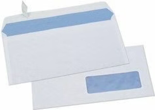 GPV Envelopes, C5, 162 x 229 mm, white, without window (162 x 229 mm, 1 ...