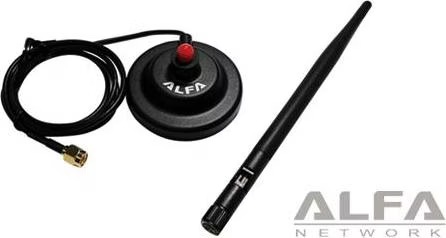 Alfa Network ARS-H002 - 2.4 GHz 5 dBi Antenna + Magnetic Base - Digitec