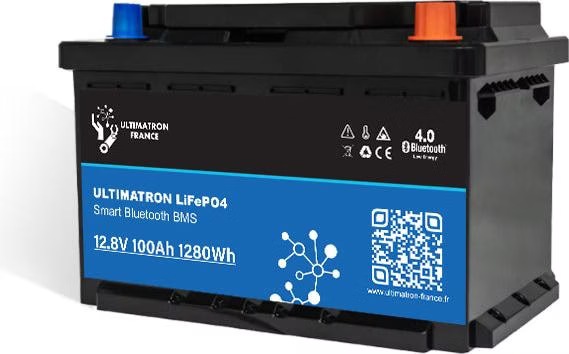 Ultimatron ULS-12V-100Ah-PRO-LN3 Batterie d'alimentation LiFePO4 (12.80 ...