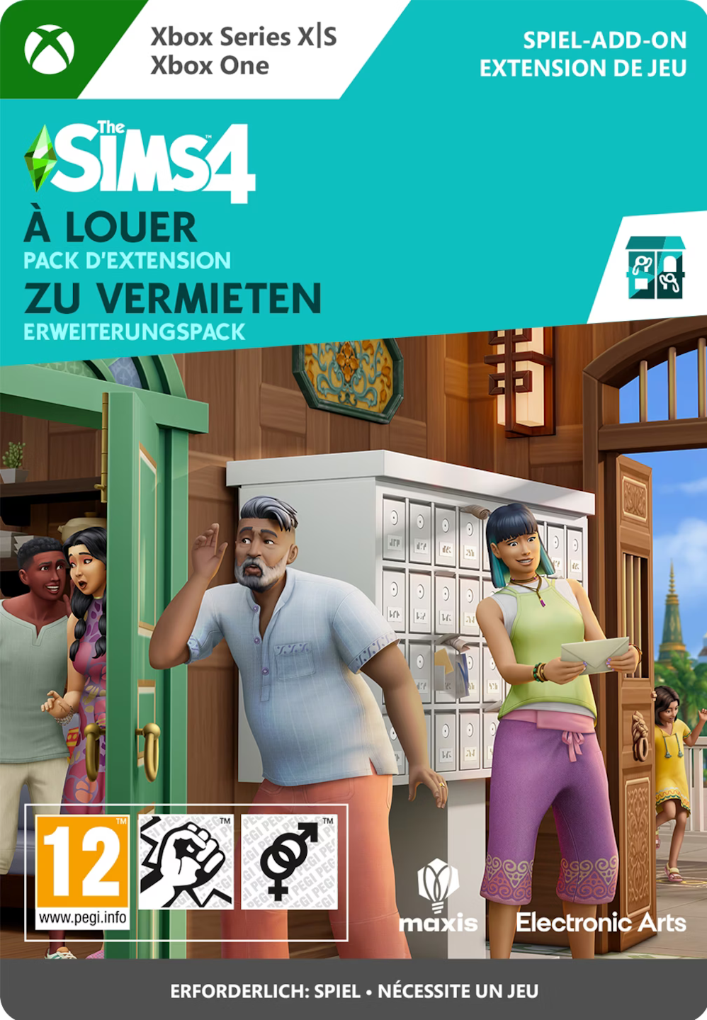 Microsoft Xbox The Sims 4 For Rent Expansion Pack Download Code (Xbox ...