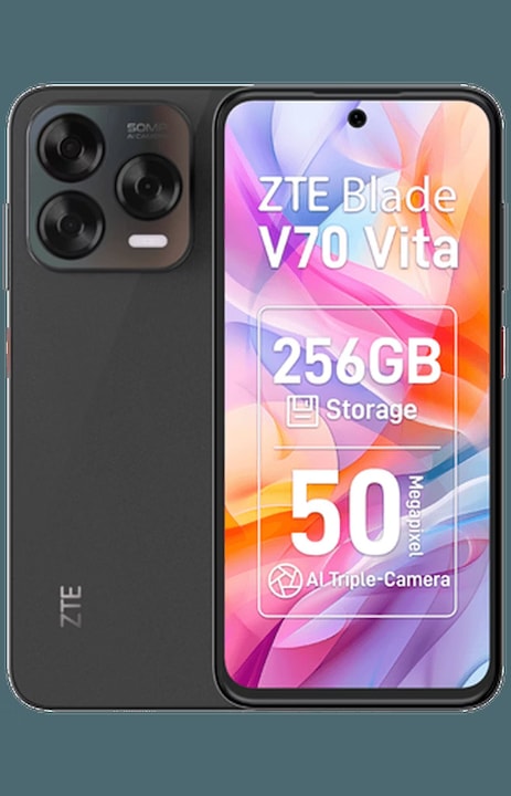 ZTE ZTE Blade V70 Vita 4GB/256GB Grau (256 GB, Grey, 6.70", Dual SIM ...