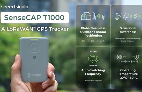 Seeed Studio SenseCAP LoRaWAN GPS Tracker T1000-A mit Sensoren - Digitec