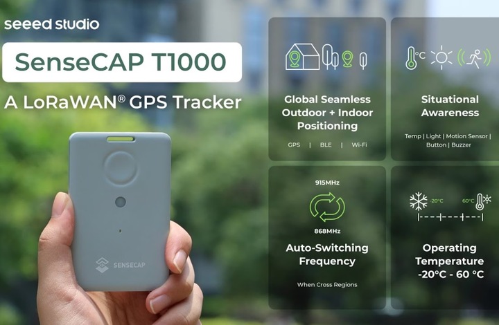Seeed Studio SenseCAP LoRaWAN GPS Tracker T1000-A mit Sensoren - digitec