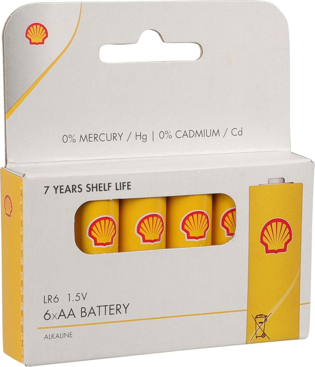 Rainx 6er-Set Alkaline-Batterien Mignon 1,5V Typ AA, Shell (6 Stk ...