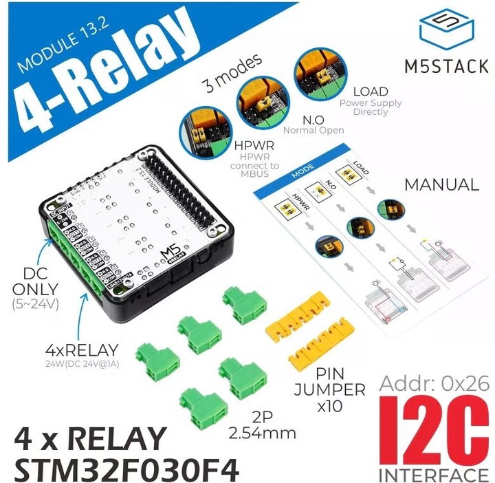 M5Stack Relais Modul 4-Kanal STM32 - kaufen bei digitec