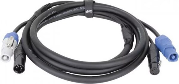 DAP-Audio FP21 Hybrid Cable 10 m Câble DMX/stroom Power Pro & XLR 5 ...