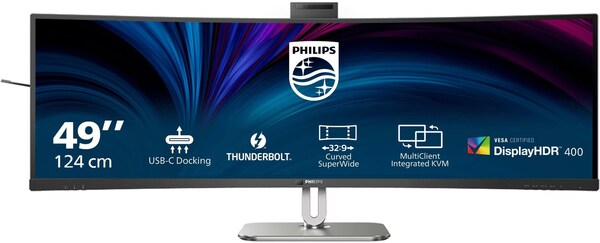 Philips MMD 49B2U6903CH/00 VA Curved, 4ms, Cam, 2x HDMI, DisplayPort ...