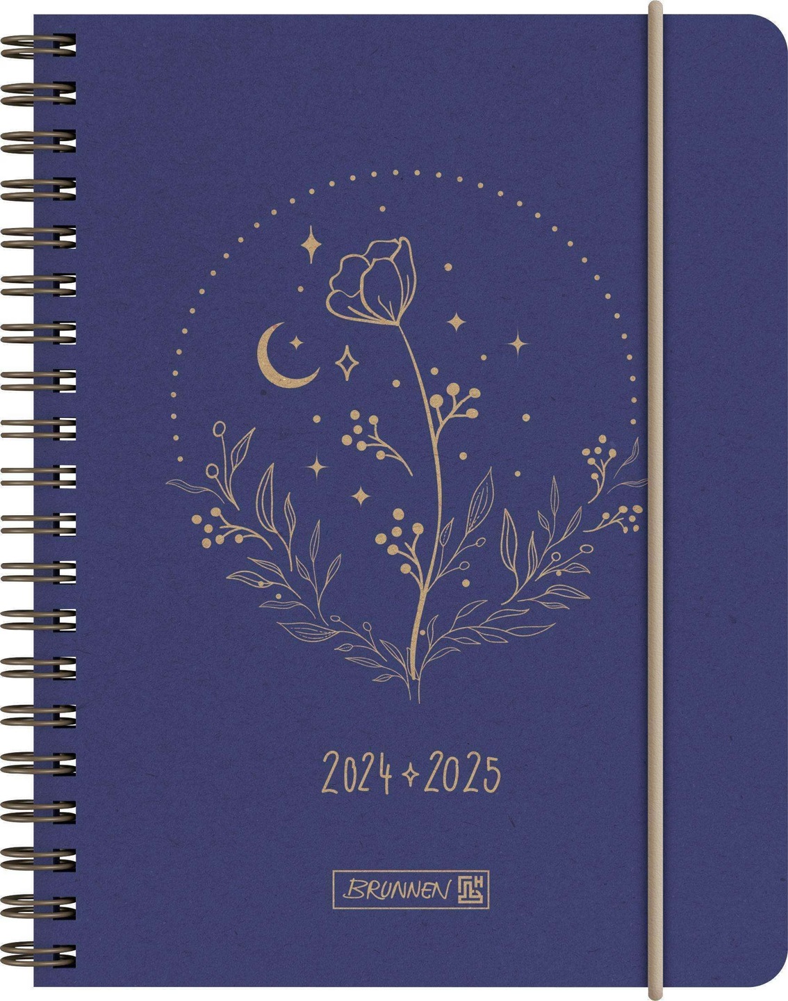 School calendar 2024/2025 'Moon Flower', 2 pages = 1 week, A6, 208 ...