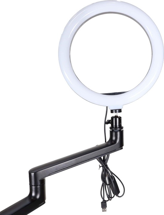 Wiltec 4in1 Tripod Rollable Mobile Phone Holder Ring Light Streaming