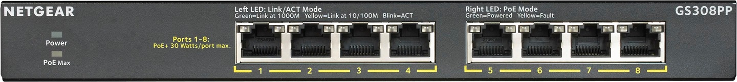 Netgear GS308PP-100EUS (8 Ports) - kaufen bei Digitec