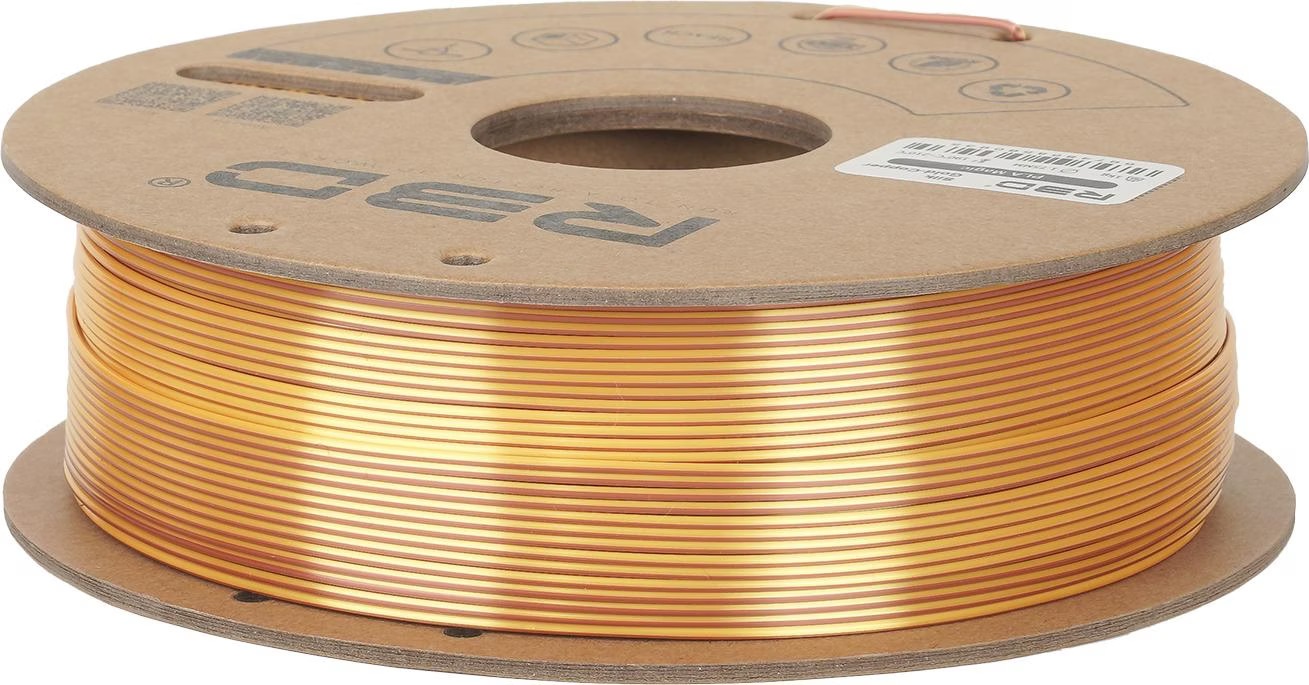 R3D eSilk Magic-PLA Gold-Kupfer Filament 1.75mm 1Kg (PLA, 1.75 mm, 1000 ...