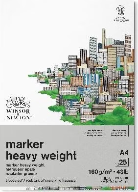 Winsor & Newton Bleedproof paper A4, 160g, 25 pages (160 g/m², A4 ...
