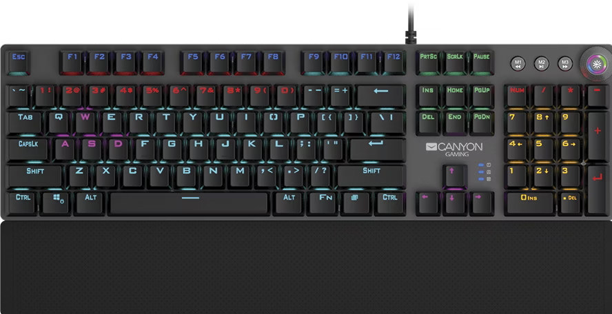 Canyon Mechanical gaming keyboard Canyon Nightfall CND-SKB7-US, Black ...